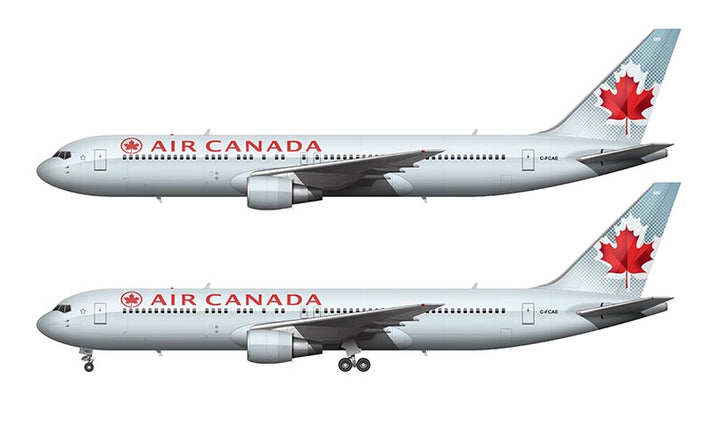 Air Canada Boeing 767-375ER Illustration (Toothpaste Livery) – NorebboStock