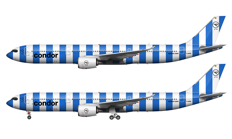 Condor A330-941 Illustration (2022 Blue Livery) – NorebboStock